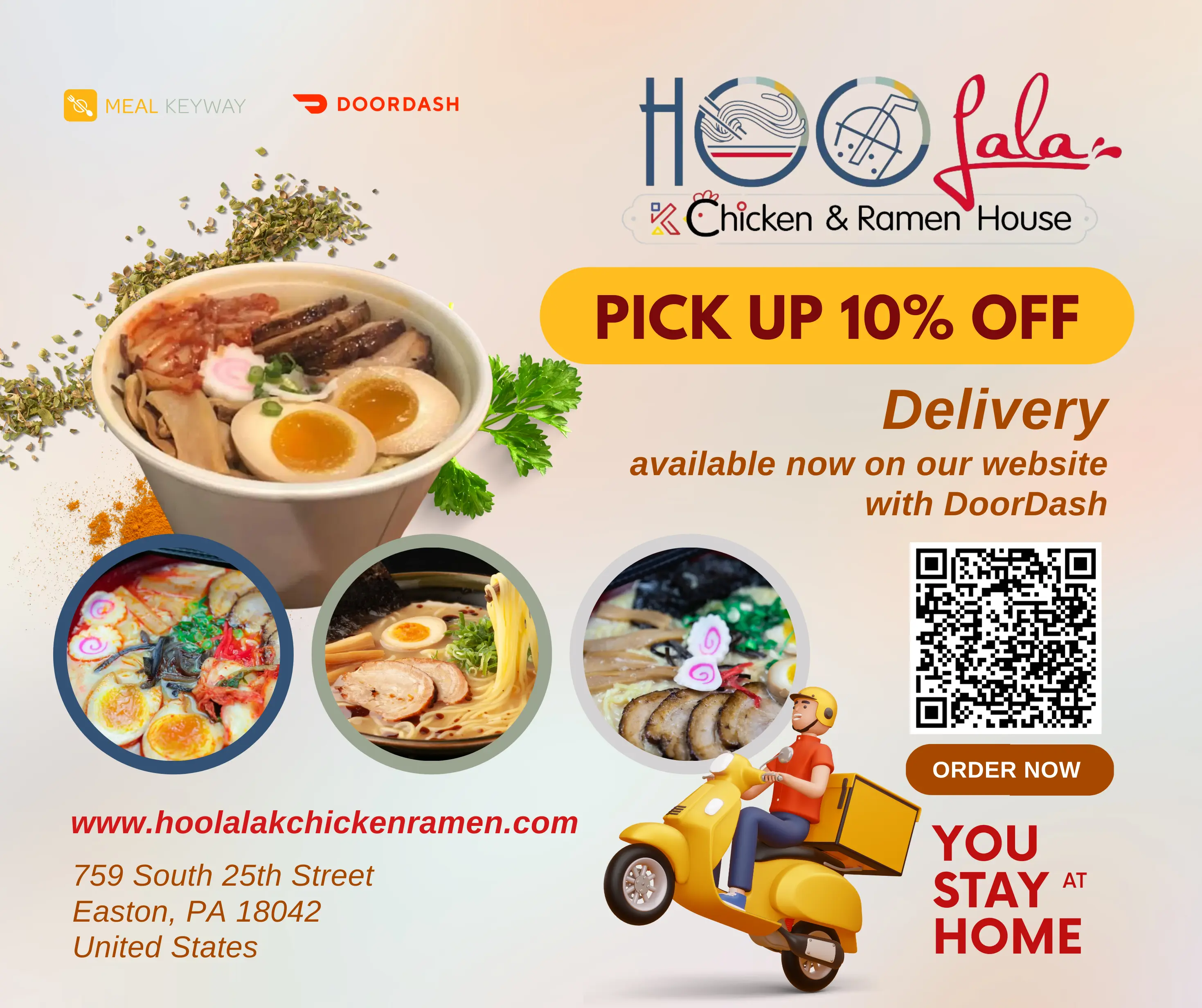 Hoolala K-chicken & Ramen House｜Online Order｜Easton｜PA